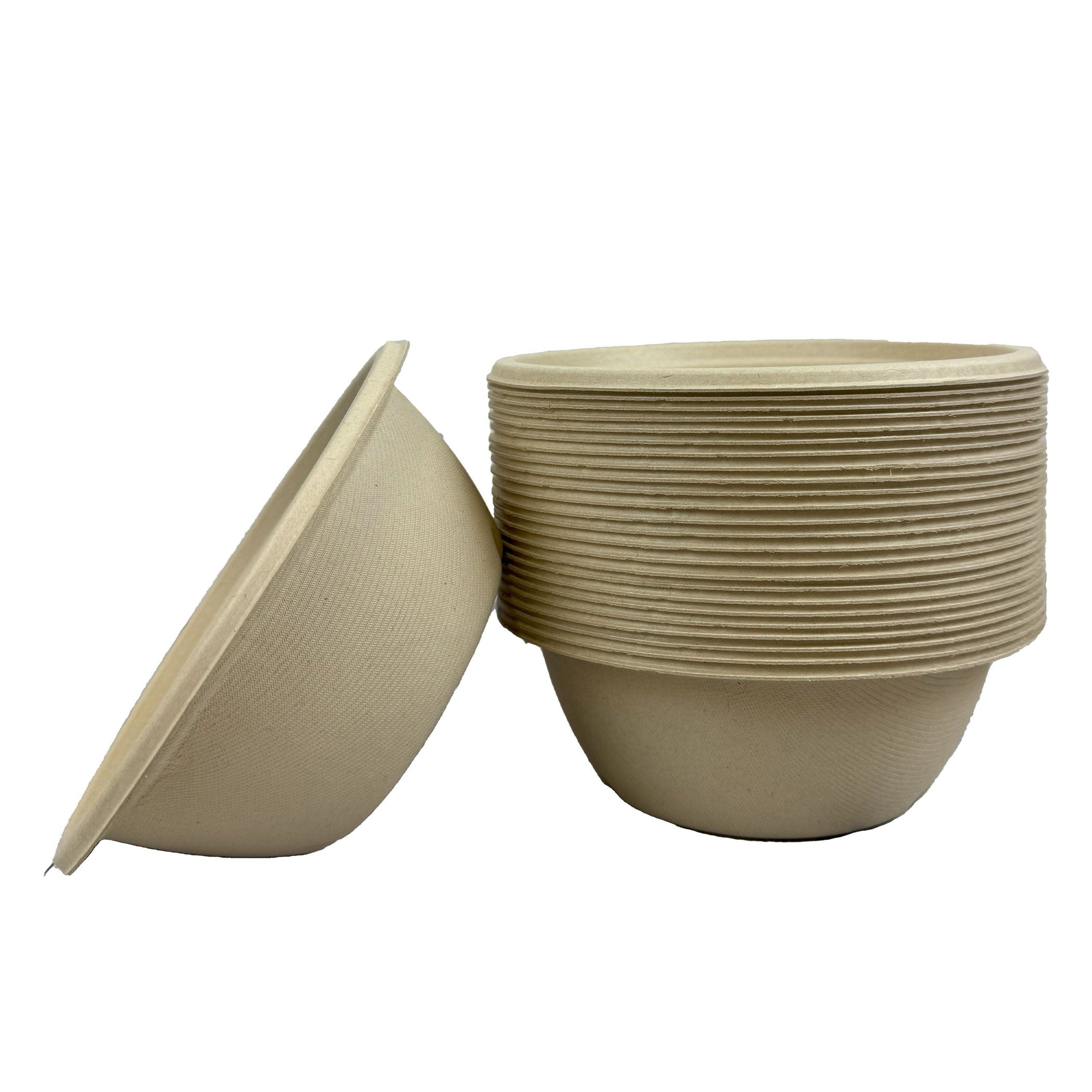 24oz Round Paper Bowls Only - Compostable Heavy-Duty Eco-Friendly Disp ...