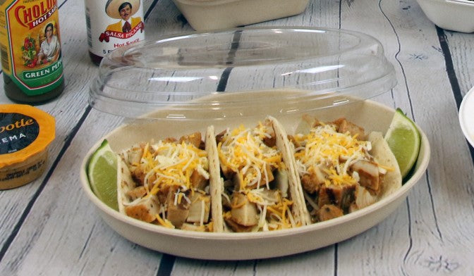 300 Sets of 26 oz Burrito Bowls WITH LIDS, Compostable Fiber, Biodegra ...
