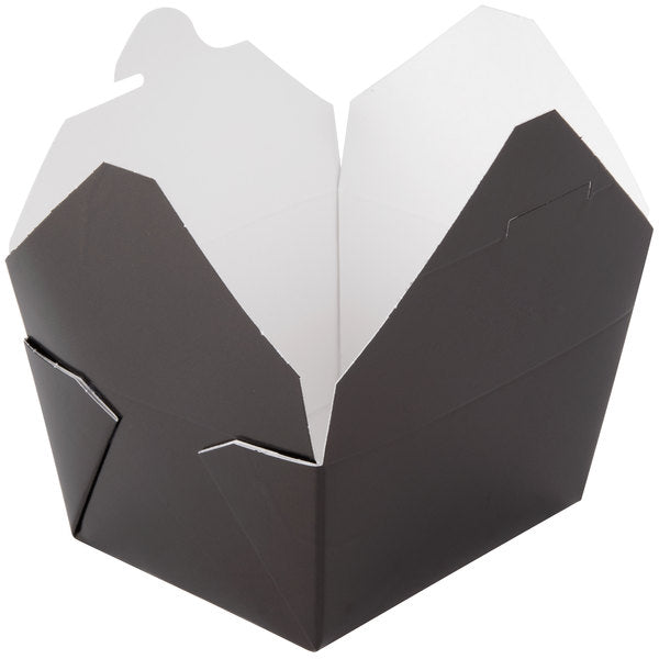 32oz Black Folded Take out Paper Box, Disposable Paper Togo Containers ...